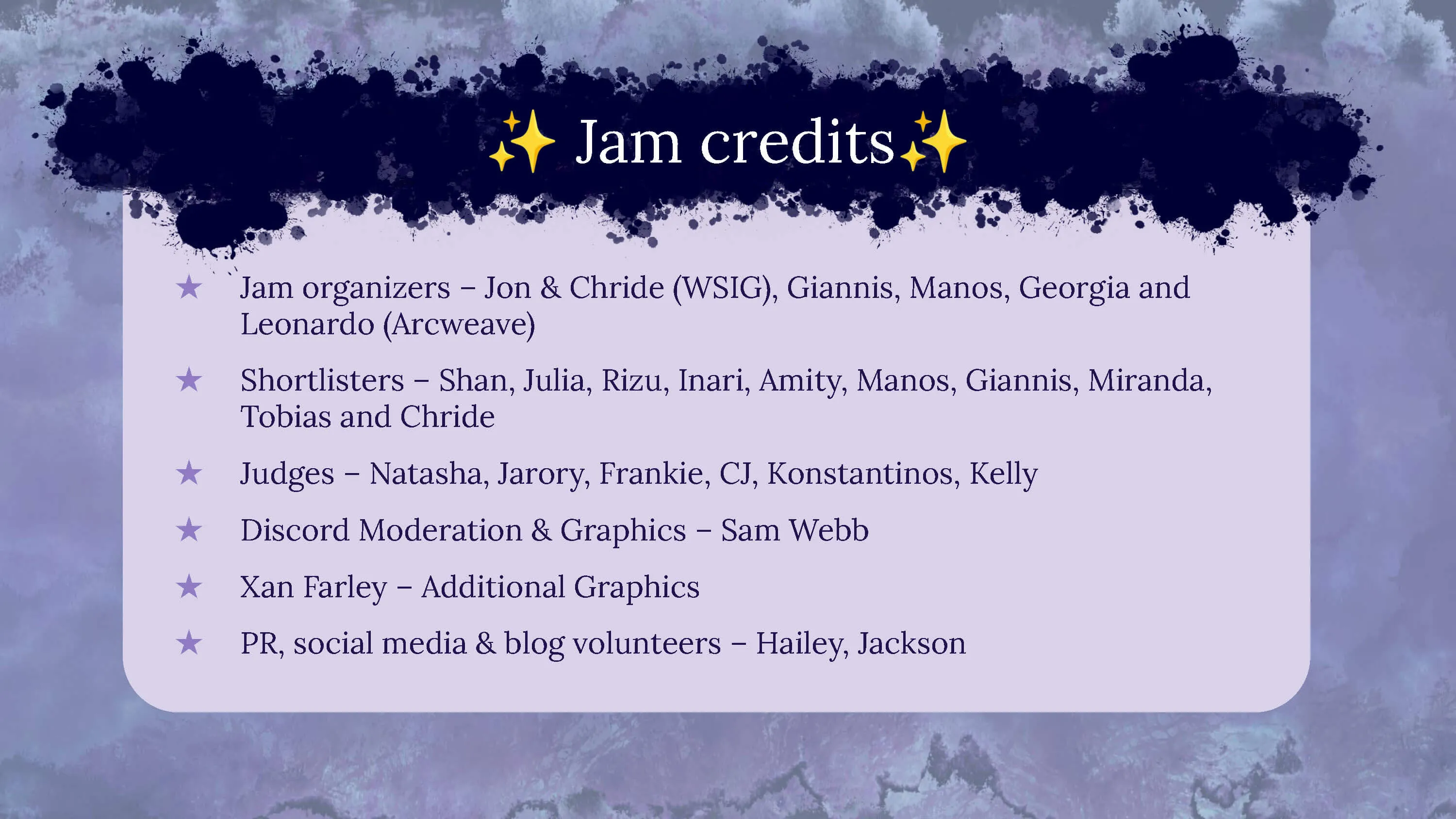Arcjam 2025 Results: Celebrating RESILIENCE | IGDA Game Writing SIG